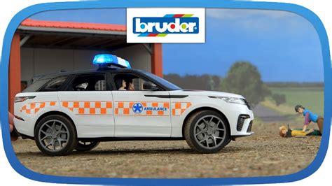 Range Rover Velar Ambulance 02885 BRUDER Spielwaren YouTube