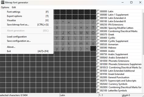 fonts how to convert ttf to fnt with fontforge stack overflow