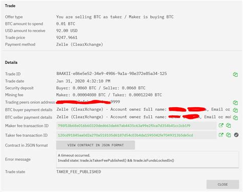 Fee Reimbursement For Trade Baaxii · Issue 344 · Bisq Networksupport