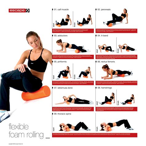 Printable Foam Roller Exercises