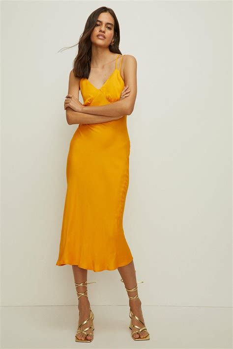 Dresses Strappy Back Satin Slip Dress Oasis Satin Slip Dress