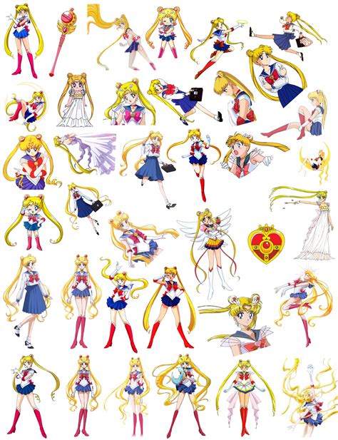 Printable Sailor Moon Stickers