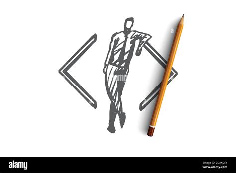 develop coding software programming project concept hand drawn