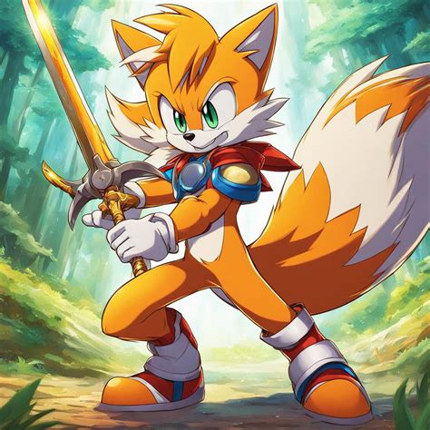 Miles Tails Prower Wielding A Sword By Wildarts24 On Deviantart