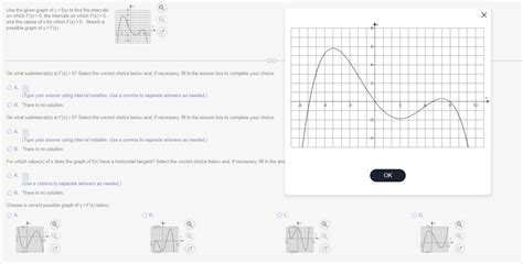 Solved Use The Given Graph Of Y F X To Find The Intervals Chegg