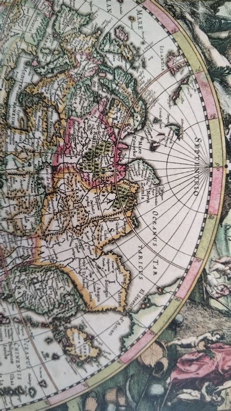 Map Of The World Jodocus Hondius Amsterdam 1617 Rtartaria
