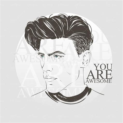 وکتور مدل مو وکتور آرایشگاه مردانه وکتور پیرایش وکتور موی مردانه 3