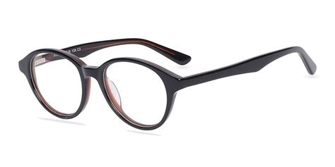 Amuse Round Brown Full Rim Eyeglasses Eyebuydirect