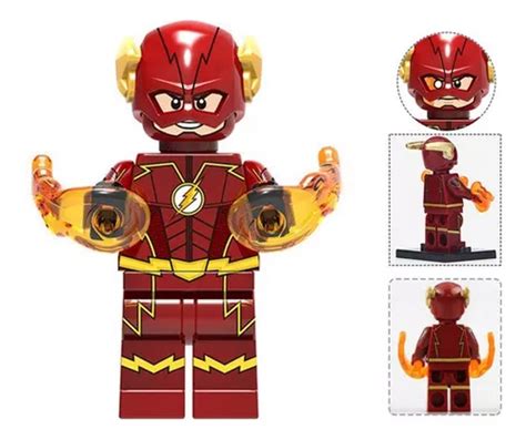 Brinquedo The O Flash Série Quadrinhos Super Herói Bloco Fl MercadoLivre