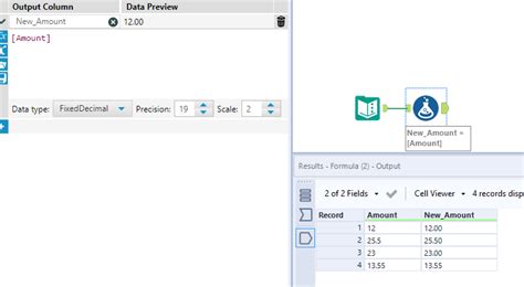 round to two decimal places alteryx community