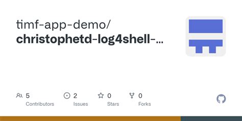 Github Timf App Demochristophetd Log4shell Vulnerable App
