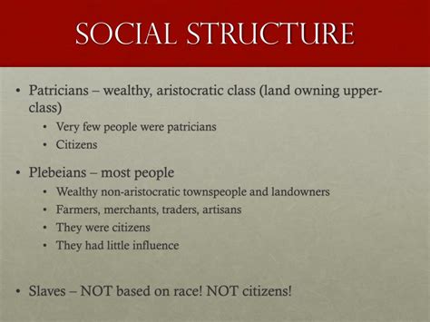 Ppt Roman Social Classes And The Roman Republic Powerpoint