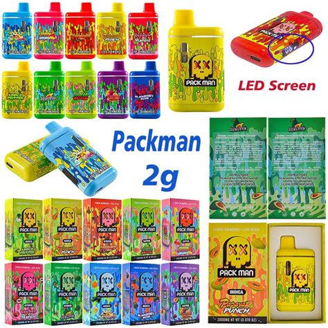Led Screen Packman 2g Disposable Vape Pens In Stock 2 Gram Vapes Liquid