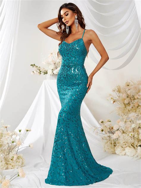 Llella Jade Open Back Prom Dress Green Sexy Evening Gown Dresses Llella