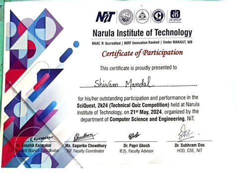 Shivam Mandal On Linkedin Thrilled To Share That I Had The Privilege