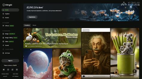 可灵ai国际版kling Ai 快手推出的ai视频和图像创作工具 Ai工具集