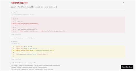 Vue Template Codesandbox
