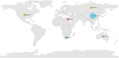 Bubbles In Windows Forms Map Control Syncfusion®