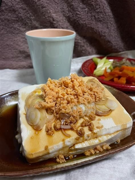 【久世福商店の福袋】湯やっこに大人のしゃけしゃけめんたいをトッピング！ のみすけは、お腹いっぱいてんこ盛り－－ ´༎ຶོρ༎ຶོ`