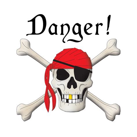 Pirate Skull Danger Digital Art By Wendell Clendennen Fine Art America