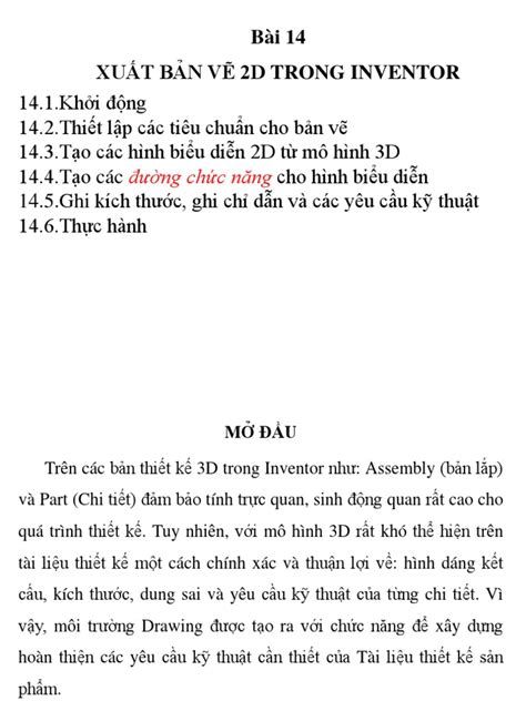 Bai 14 Xuat Ban Ve 2d Trong Inventor Pdf