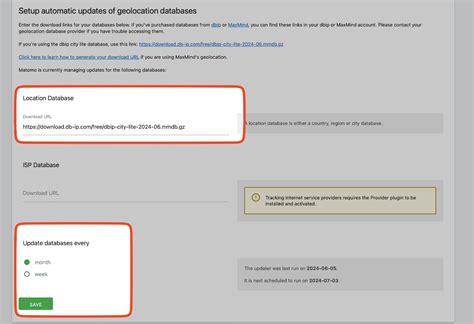 Configuración recomendada para Matomo On Premise autoalojado