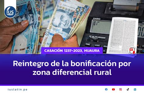 Reintegro De La Bonificación Por Zona Diferencial Rural Casación 1237