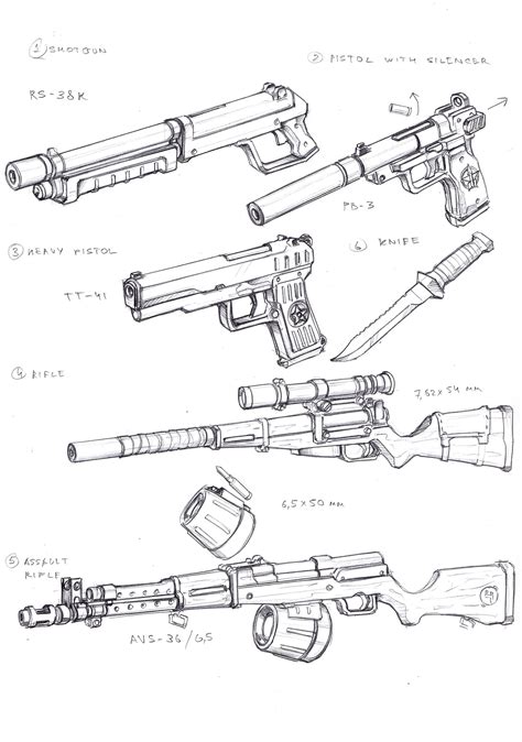 Draw Anime Gun