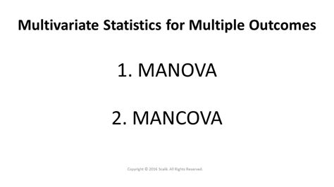 Use And Interpret Multivariate Statistics For Multiple Outcomes In Spss