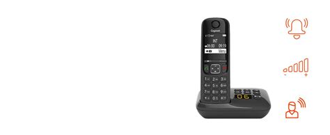 Gigaset AS690A Duo - 2 Schnurlose DECT-Telefone mit Anrufbeantworter ...