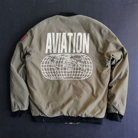 Bomber Jacket Aviation Bomber Patches Jacket Grailed