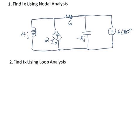 Solved Find Ix Using Nodal Analysis Find Ix Using Loop