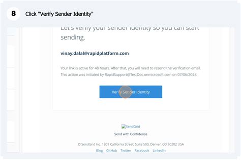 Creating Sender In Sendgrid Rapid Platform Docs