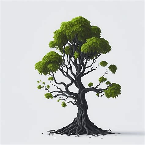 Premium Ai Image Vegetation Element Tree Photo