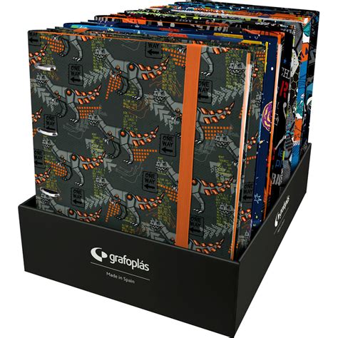Expositor 12 Carpebook A4 Forrado Diseño EL 01 Grafoplás
