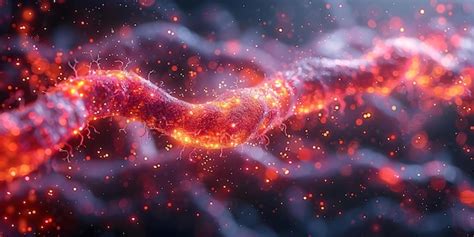 premium photo visual representation of a neuron synapse using d
