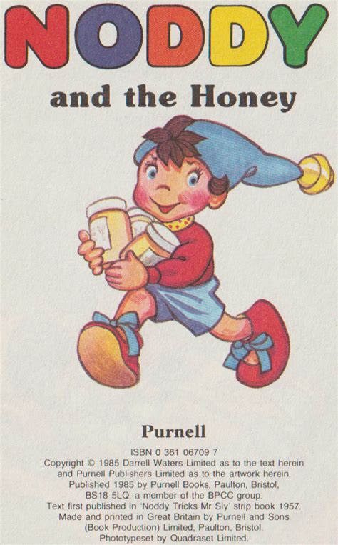 Noddy And The Honey Book Noddy Wiki Fandom
