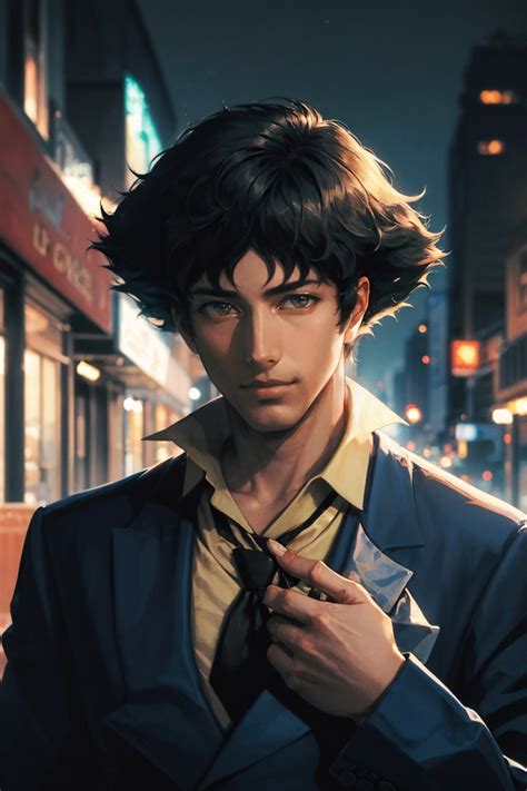 AI Art LoRA Model Spike Spiegel Cowboy Bebop PixAI
