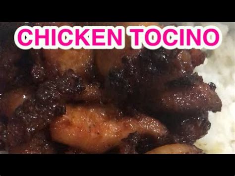 HOW TO MAKE CHICKEN TOCINO HOMEMADE RECIPE LUTONG PINOY YouTube
