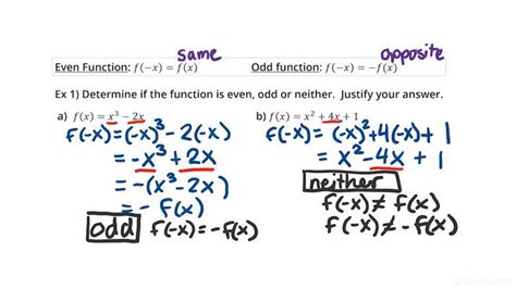 Check If Function Is Odd Or Even Online