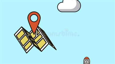 Paper Map Guide On The Beach Animation Stock Video Video Of Region