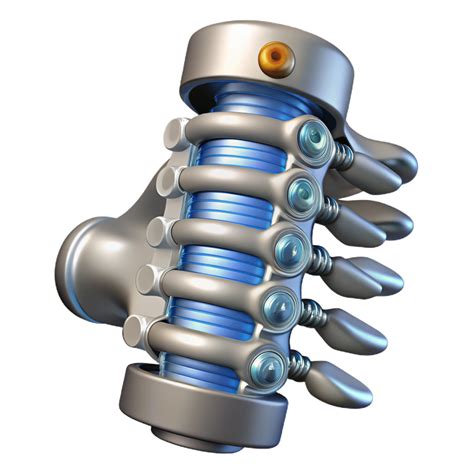 Signature Classic Cybernetic Spine Implant Metallic Vertebrae