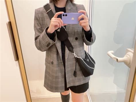 프라다 테수토 호보백 후기 장단점 코디and착용샷 네이버 블로그