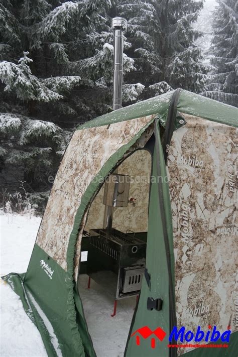 Portable Sauna Mobiba MB 10 + Wood Stove | Camping sauna
