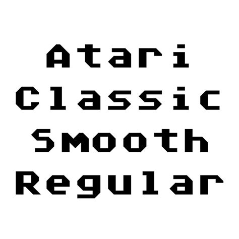 Atari Classic Smooth Regular Free Fonts On
