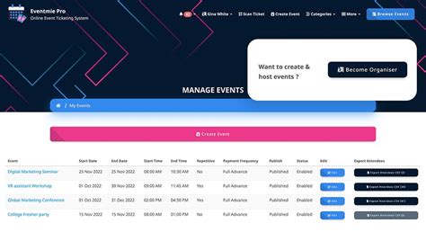 Eventmie Pro Online Offline Event And Classes Ticket Codemarket