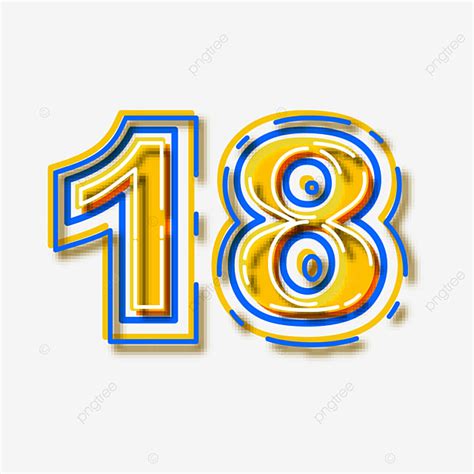 벡터 글꼴 알파벳 숫자 18 일러스트 및 Png 및 Png 텍스트 효과 Eps 무료 다운로드 Pngtree