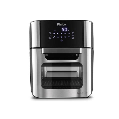Fritadeira Air Fryer Oven Philco 12 Litros PFR2200 4 Em 1 Preto 127v