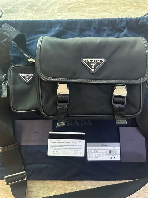 Prada Prada Re Nylon Saffiano Leather Shoulder Bag Grailed