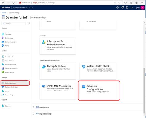 Defender For Iot Ot Sensor Poc My Faber Security